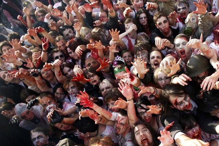 Zombie Parade in Frankfurt, Germany | Amusing Planet